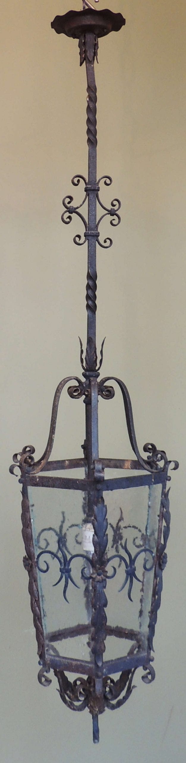 Late 19th Century French Gothic Hand-Wrought Iron Lantern | David ...